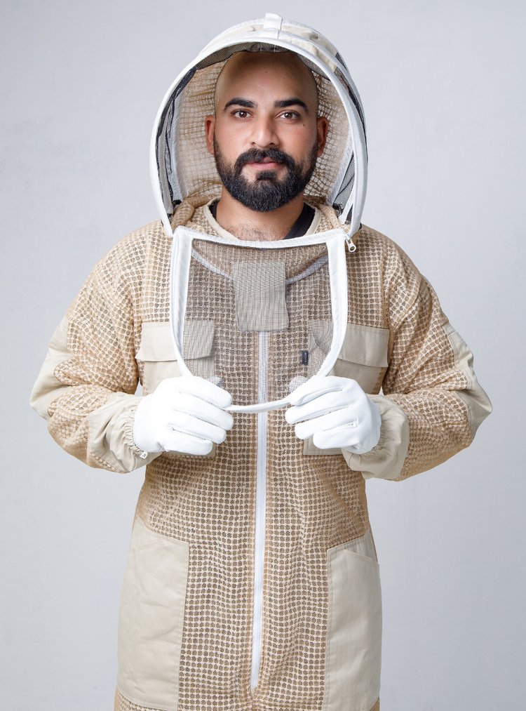 Apiarist's TripleGuard Coverall with Matching Color Veil & Gloves – BeBees