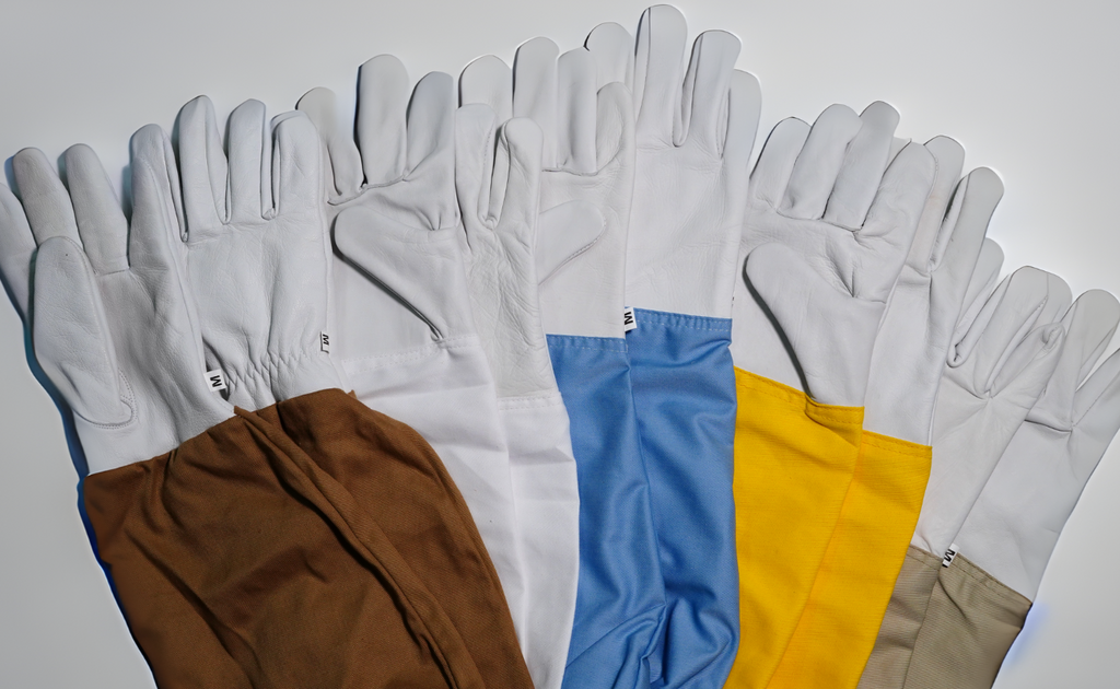 BeeGuard Spectrum: 5-Pack Cotton Goatskin Beekeeping Gloves – BeBees